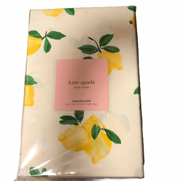 kate spade | Dining | New Large Kate Spade Make Lemonade Tablecloth ...